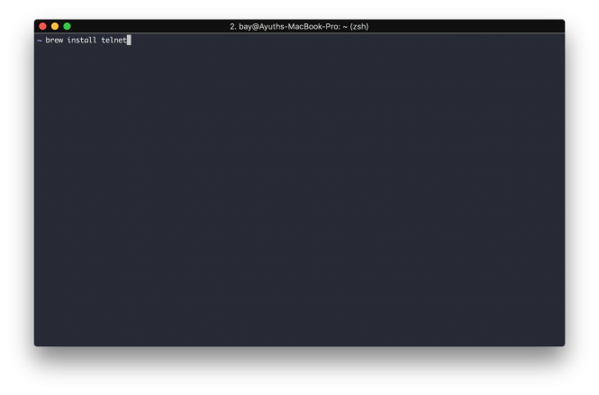 MACOS TELNET - İzmir Apple